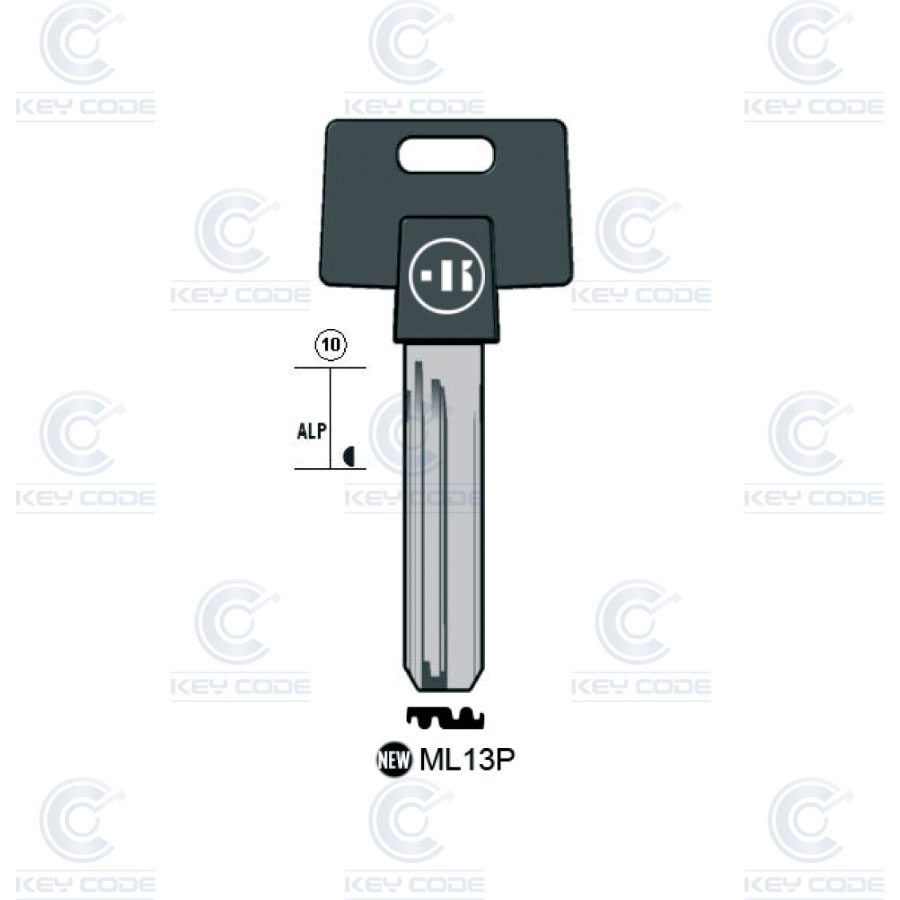 KEYLINE KEY MULTILOCK ML13P (MTK13RAP, MUL-T10P) | Key-code